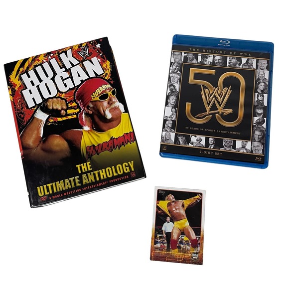 WWE | Media | Wwe Hulk Hogan Lot Ultimate Anthology Topps Card History ...